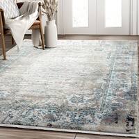 Abani Rugs Azure Blue and Grey Vintage Area Rug - Bed Bath & Beyond ...