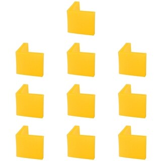 25x25mm Angle Iron Foot Pad L Shaped Plastic Leg Cap Protector 10pcs ...