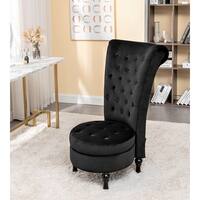 Gosser 20" Wide Velvet High Back Vanity Chair - On Sale - Bed Bath ...