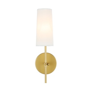 Elegant Lighting Mel Single Light 16" Tall Bathroom Sconce - Bed Bath ...