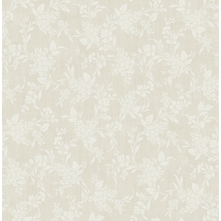 Seabrook Designs Iynes Tonal Floral Unpasted Wallpaper - Bed Bath ...