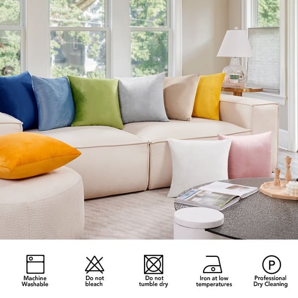 Deconovo Velvet Soft Throw Pillow Covers 2 PCS(Cover Only) - On Sale ...
