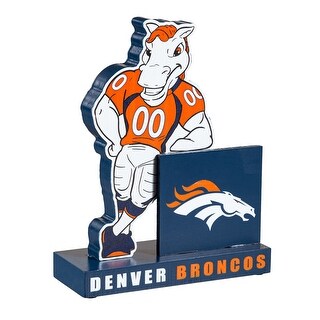 8 in. Wooden Mascot Statue with Team Logo, Denver Broncos - Bed Bath ...