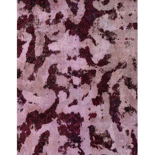 Ahgly Company Machine Washable Abstract Plum Pie Purple Area Rugs - Bed ...