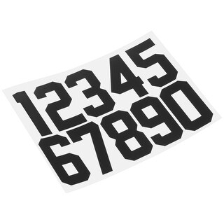Reflective Mailbox Numbers Sticker 0 - 9 Adhesive Address Number Black ...
