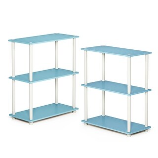 Furinno Turn-N-Tube 3-Tier Compact Multipurpose Shelf Display Rack, Set ...