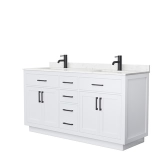 Beckett TK 66-inch Double Vanity, Cultured Marble Top - Bed Bath ...