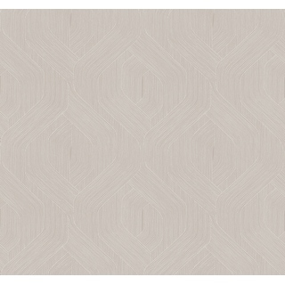 Fine Line Taupe Geometric Wallpaper - Bed Bath & Beyond - 40824453