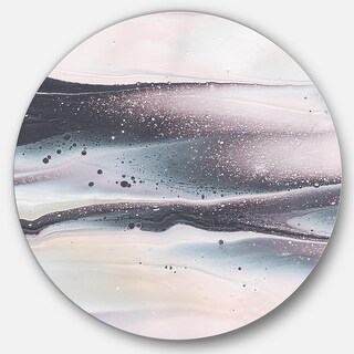 Designart 'Circle Marble I' Geometric Metal Circle Wall Art - Bed Bath ...