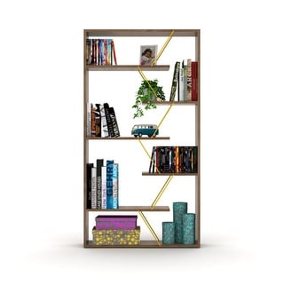 Modern Open Bookshelf 6 Shelves Free Standing Storage Bookshelf for ...