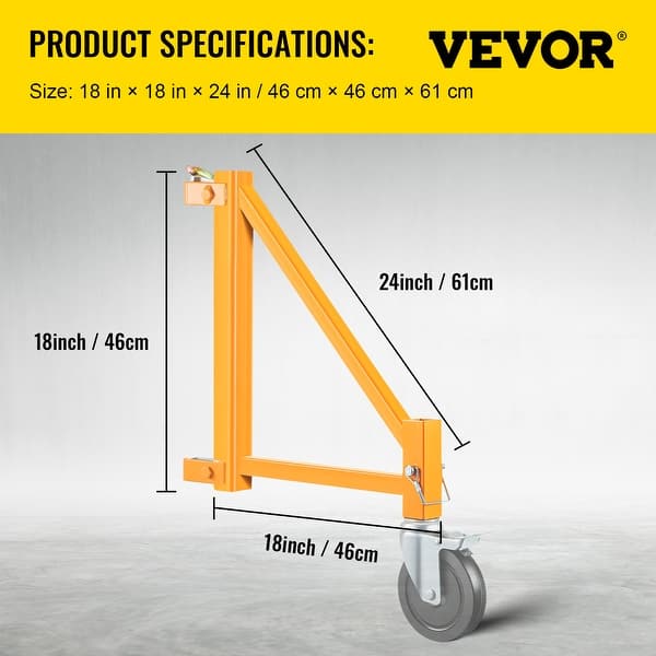 4 pcs Scaffold Outrigger, 18" x 18" x 24" Outriggers for Scaffolding ...