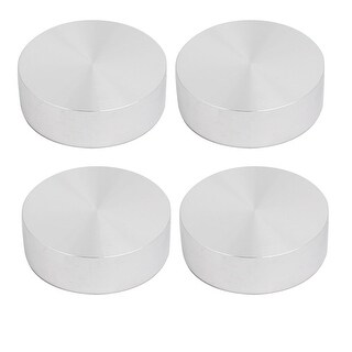 4pcs 30mm Dia 10mm Thickness M8 Thread Aluminum Disc for Glass Table ...