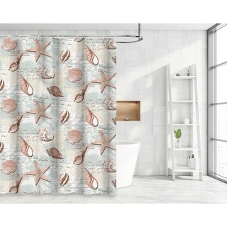 Marina Decoration Waterproof Decor Soft Printed Design Shower Curtain ...