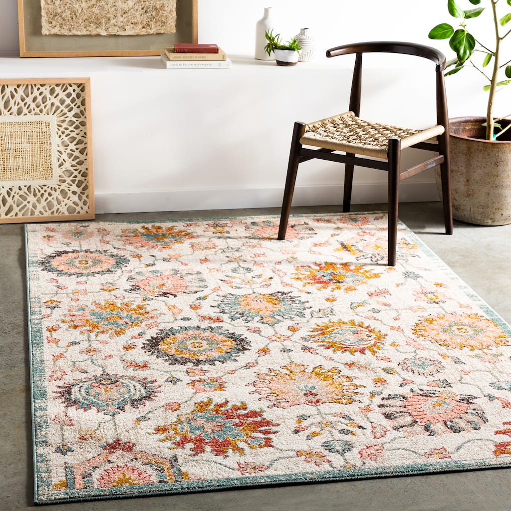 Livabliss Karlyle Transitional Floral Area Rug - Overstock - 31319633