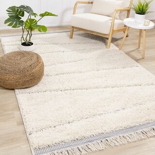 Napa Collection - Cream Angled Lines Rug - Bed Bath & Beyond - 36760748
