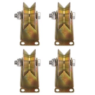 4pcs V Groove Caster 2.22" V-Shaped Sliding Gate Wheel Inverted Track ...