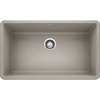 Blanco PRECIS Undermount Granite Composite 30 in. Single Bowl Kitchen ...