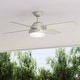 Hunter 52" Dempsey Outdoor Ceiling Fan with LED Light Kit and Handheld ...
