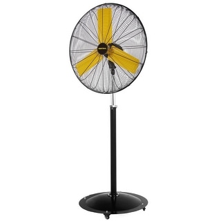 24Inch High Velocity Oscillating Pedestal Fan, 7,800CFM Heavy-duty ...