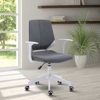 Height Adjustable Mid Back Office Chair, Removable Back Rest Fabric ...