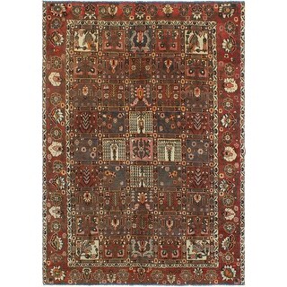 Vintage Distressed Reuben Rust/Ivory Rug - 6'11" x 9'6" - Bed Bath ...