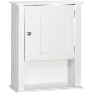 White Single Door Wall Mount Cabinet with Shelves - Bed Bath & Beyond ...