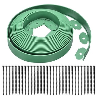 Landscape Edging, 1Pcs 33FT x 2" No Dig Garden Edging Kit w 30 Stakes ...