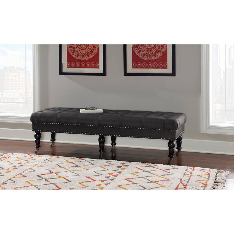 Copper Grove Michaux 62-inch Charcoal Isabelle Bed Bench - Overstock ...
