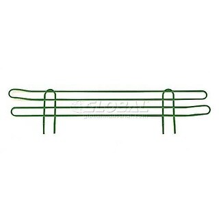 42"W x 4"H Wire Ledge, Green Epoxy Finish - Green Epoxy - 10"L x 42"W x ...