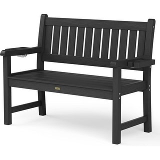 WINSOON Outdoor Garden Bench All-Weather Garden Benches - Bed Bath ...