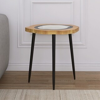 22" Tall MDF Side Table in Natural - 20"X20" - Bed Bath & Beyond - 41792012