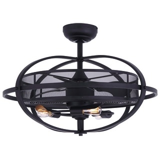CYRA 24 inch Ceiling Fan - Matte Black - Bed Bath & Beyond - 39918843
