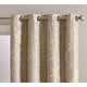 HLC.me Lattice Flocked 100% Complete Blackout Thermal Insulated Window Curtain Grommet Panels ...