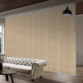 InStyleDesign Parchment 6-Panel Single Rail Panel Track Extendable 70 ...