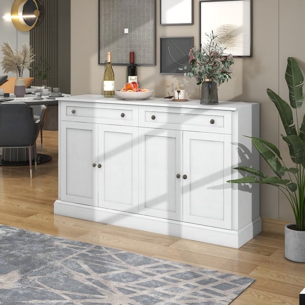Kitchen Sideboard Storage Buffet Cabinet with 2 Drawers & 4 Doors ...