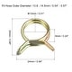 Double Wire Spring Hose Clamp, 10pcs 65Mn Steel 13mm Clips, Color Zinc ...