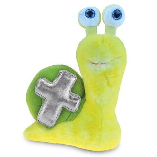 DolliBu Cute Yellow Snail Stuffed Animal with Silver Cross Plush - 9 ...