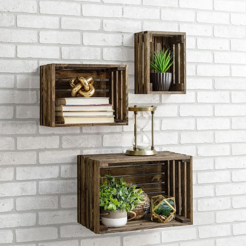Daylily Tri-Tier Wood Crate Bundle - All - Overstock - 32402838