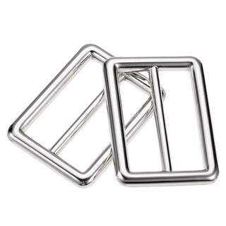 32mm Metal Slide Strap Adjustable Buckle Fastener Silver Tone 4pcs ...