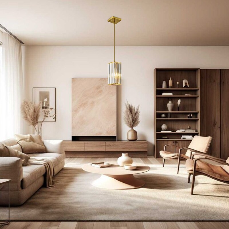 Santorini Modern Brass Kitchen Pendant Light Adjustable Hanging Light ...