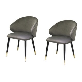 Modern Velvet Dining Chair, Wingback Style (Set of 2) - Bed Bath ...