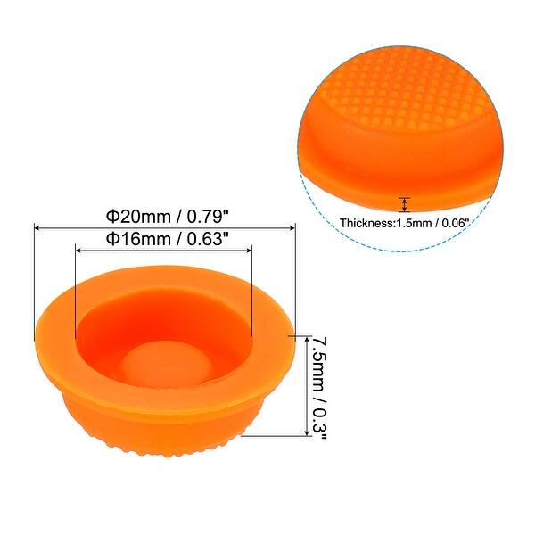 0.63" LED Flashlight Switch Cap, 6 Pcs Silicone Soft Boot Cover, Black ...