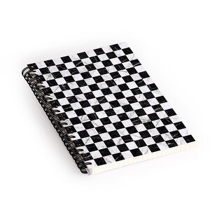 Zoltan Ratko Marble Checkerboard Pattern Spiral Notebook - Bed Bath ...