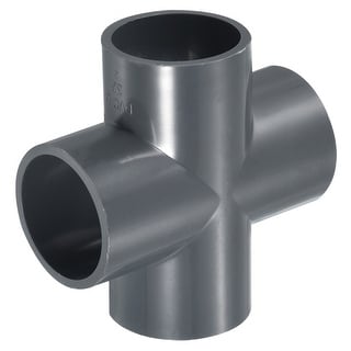 1.26" Water Pipe Fittings 4 Way Tee Cross Joint Connectors Adapters ...