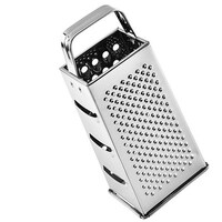 Stainless Steel Vegetable Grater Portable Metal Grater 4-Sided Cheese ...