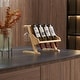 Pine Wood Wine Rack, Rustic Style Wine Rack Holds 4 Bottles and 5 ...