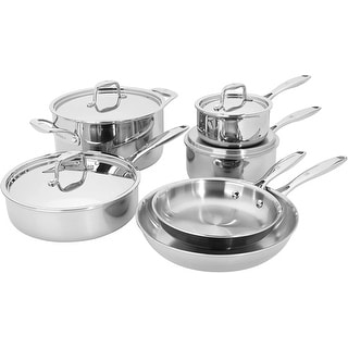 Clad Impulse Uncoated 10-pc Pots and Pan set - Bed Bath & Beyond - 39460456
