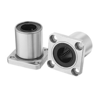 LMK16UU 16mmx28mmx37mm Flange Linear Motion Bushing Ball Bearing 2 Pcs ...