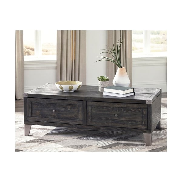 Ashley T901-9 Weathered Pine Finish Todoe Lift Top Cocktail Table - Bed ...