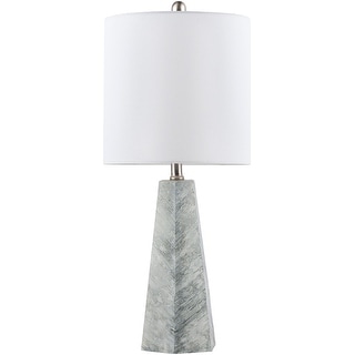 Nelly Grey Ceramic Table Lamp - 26"H x 11"W x 11"D - Bed Bath & Beyond ...